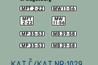 Licence plates DDR 1:87 – SDV model