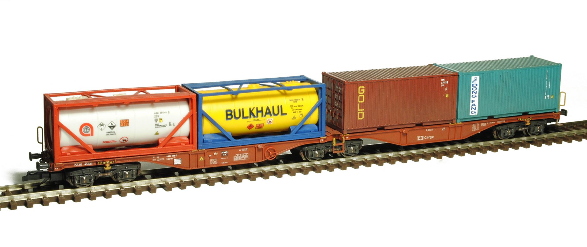 Articulated Container Wagon Sggrss 55 ČDC 1:120 – SDV model