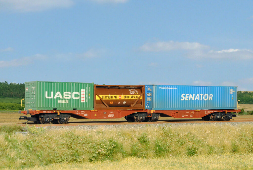 Articulated Container Wagon Sggrss 55 ČDC 1:120 – SDV model