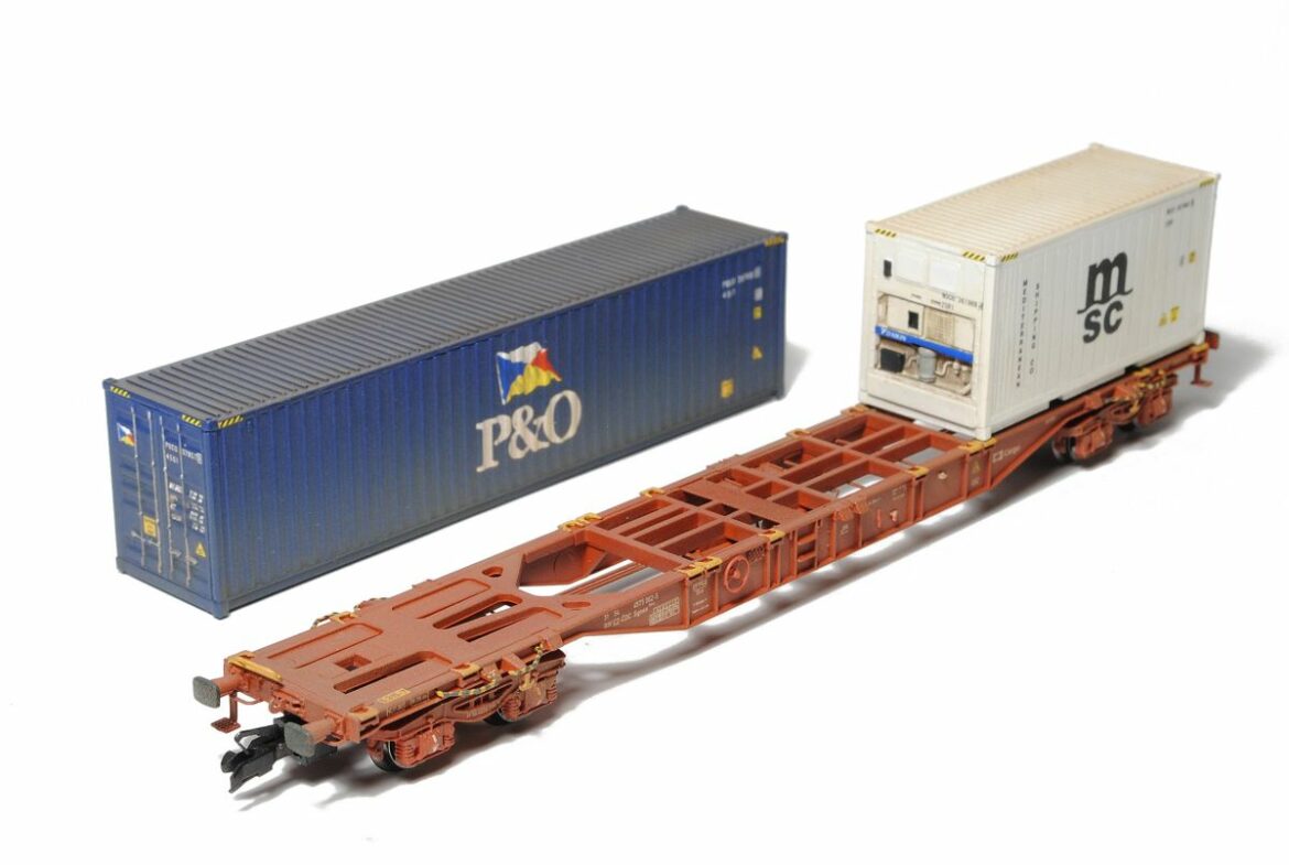 Articulated Container Wagon Sgnss 55 ČD/ČDC 1:120 – SDV model
